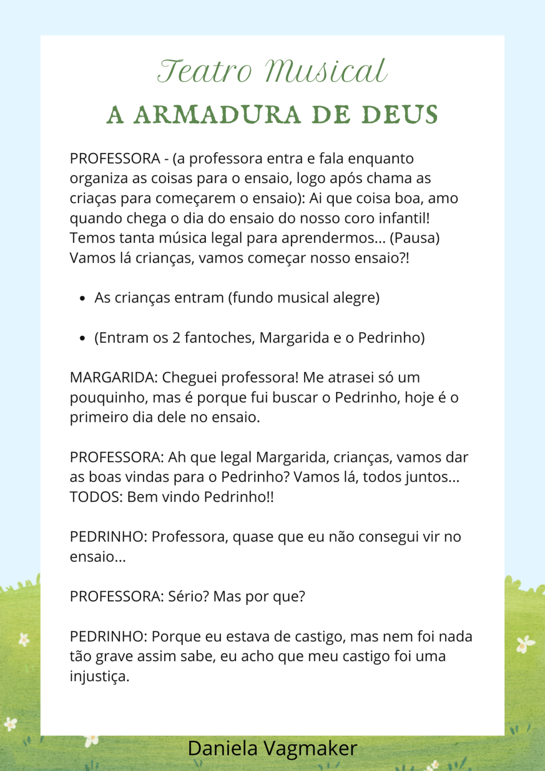 Teatro Musical A Armadura de Deus – Mundo Gospel Kids
